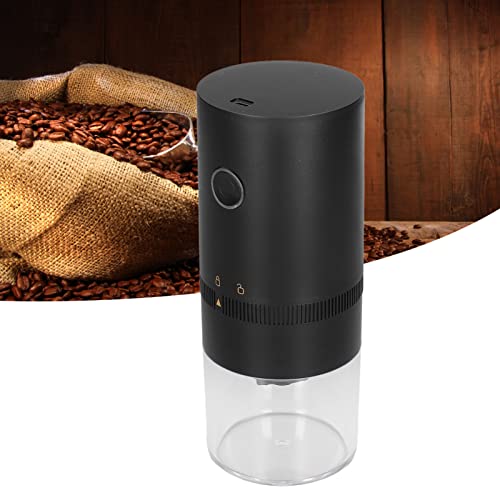 Aramox Coffee Grinders, Other Than Hand Operated,Coffee Bean Grinder Convenient Practical Reliable Durable Curved Design Compact Portable Grinding Tool For Home (Black)