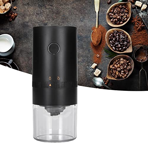 Aramox Coffee Grinders, Other Than Hand Operated,Coffee Bean Grinder Convenient Practical Reliable Durable Curved Design Compact Portable Grinding Tool For Home (Black)