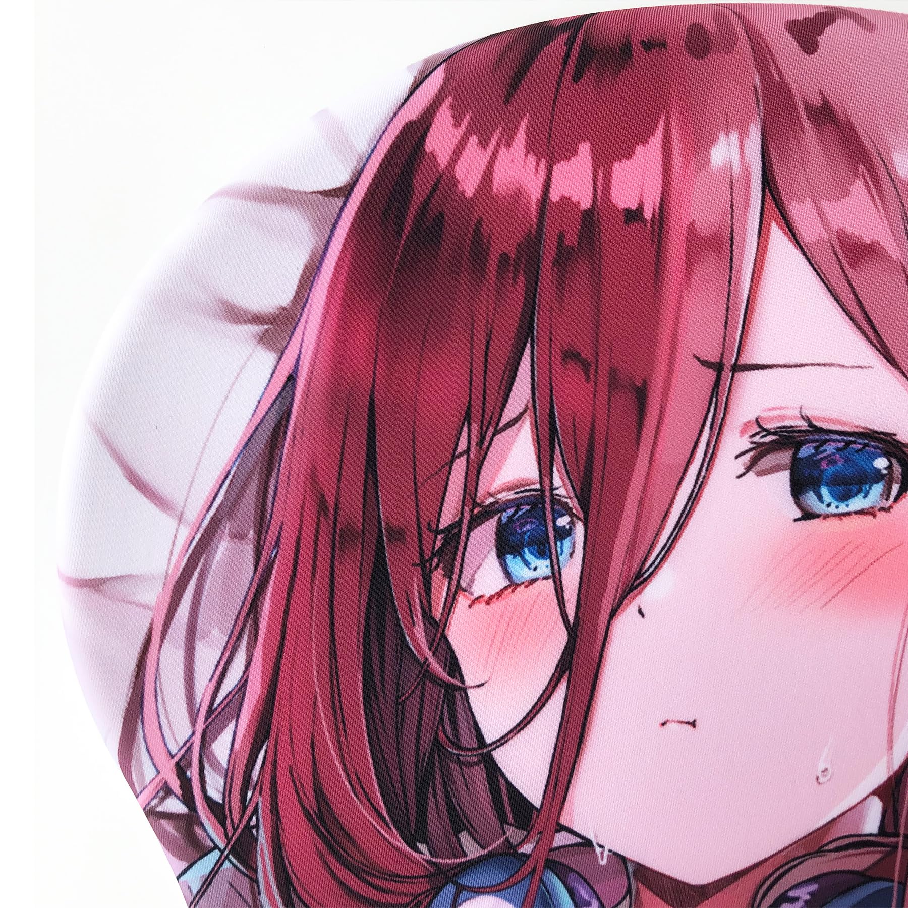 Nakano Miku Sexy Mouse Pad Anime 3D Breast Mousepad Wrist Rest Silicone Gel Mouse Mat Girl Gift with Soft Wrist Rest Support Desktop Mouse Pad