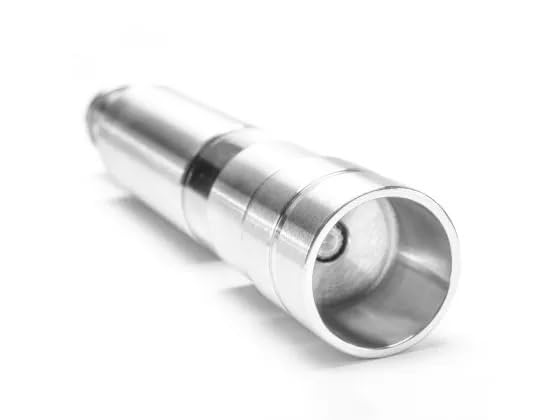 Fletchers' Mill Stainless-Steel Pump and Grind Salt or Pepper Mill, Modern Thumb Button Grinder, One-Handed Operation