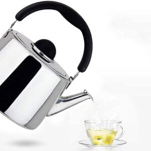 Tea Kettle Stovetop Whistling Tea Kettle Stainless Steel Whistling Tea Kettle Stove Top Kettle Teapot With Ergonomic Handle For Home Stove Top Kettle Tea Kettle for Stove Top