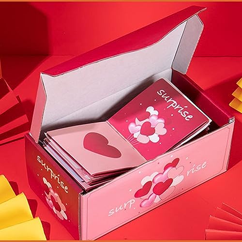 Glaric Surprise Box Gift Box,Bounce Surprise Gift Box,Surprise Gift Box Explosion for Money Creativity Folding Bouncing Red Envelope Gift Box for Birthday（10 bouncing boxes PINK