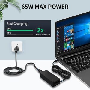 USB C Laptop Charger for Lenovo Yoga Laptop Charger/Thinkpad/Chromebook Charger Replacement Lenovo Laptop Charger 65W Type C Computer Charger USB C Power Supply