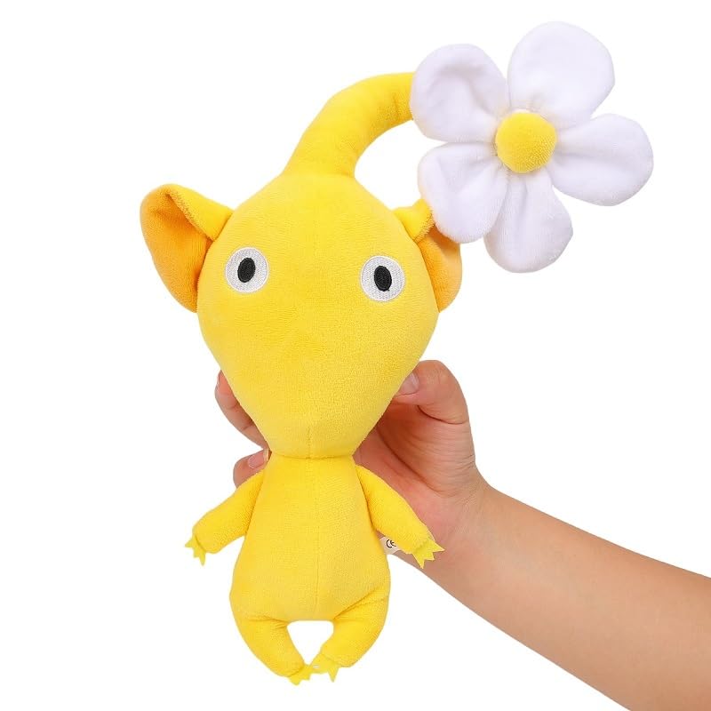 HXLAI 2023 Pikmin Plush - 8inch Yellow Pikmin Plushie Toys for Game Fans Gift - Soft Stuffed Figure Doll for Kids and Adults