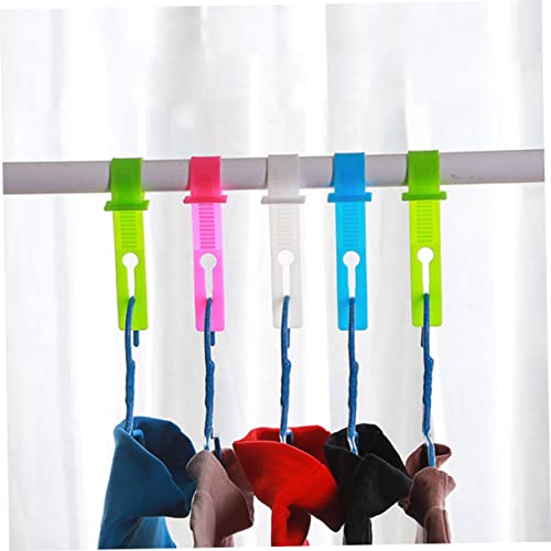 Cabilock 80 Pcs Hanger Anti-Skid Buckle Clothing Hanger Buckle Hooks Closet Rod Buckle Clips Clothes Drying peg pin Clothes Drying Buckle Hooks Pants Hangers Coat Hanger Hook Button Outdoor