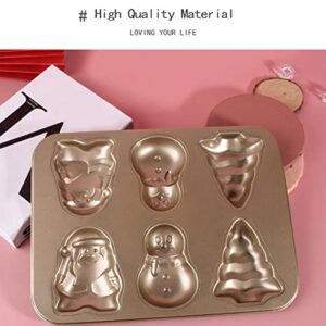 Cake Pan Carbon Steel Baking Pan Non Stick Christmas Serie Cake Mould Bread Mold Reusable DIY Baking Pan For Toast Bread Oven Bakeware