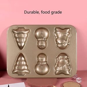 Cake Pan Carbon Steel Baking Pan Non Stick Christmas Serie Cake Mould Bread Mold Reusable DIY Baking Pan For Toast Bread Oven Bakeware