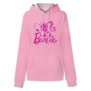 wkind olades Come On Let's Go Party Hoodies for Women Oversized Hooded Sweatshirts Fleece Casual Long Sleeve Pullover Loose Lightweight Clothes 2023 Bachelorette Pullover Fall Holiday Tops Pink