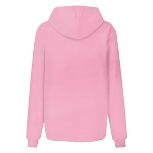 wkind olades Come On Let's Go Party Hoodies for Women Oversized Hooded Sweatshirts Fleece Casual Long Sleeve Pullover Loose Bachelorette Fall Clothes 2038 Pink