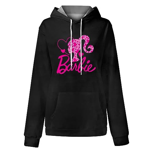 wkind olades Come On Let's Go Party Hoodies for Women Oversized Hooded Sweatshirts Fleece Casual Long Sleeve Pullover Loose Lightweight Fall Clothes 2023 Bachelorette Pullover Holiday Tops Black