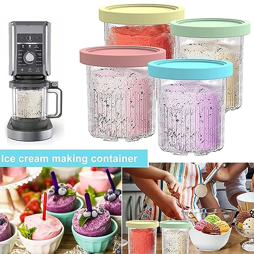 EVANEM Creami Pints, for Creami Ninja Ice Cream Pint Containers,24 OZ Ice Cream Container Dishwasher Safe,Leak Proof for NC500 NC501 Series Ice Cream Maker