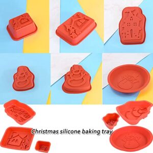 NAGRIS Silicone Cake Moulds Cake Decorating Tools Set Baking Pan Bread Biscuit Moulds Baking Pan Baking Accessories For Kitchen Silicone Baking Pans For Oven Nonstick Set