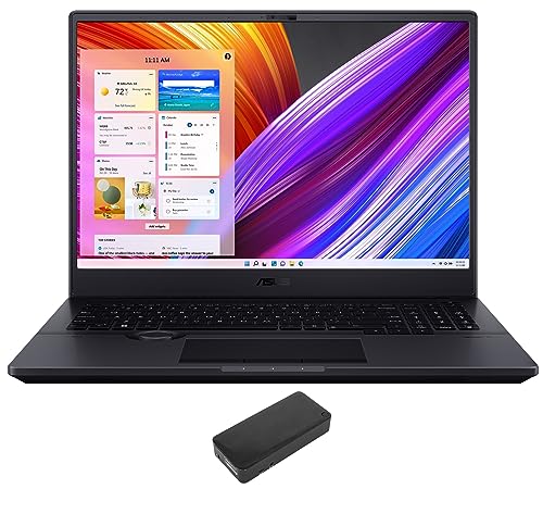 ASUS ProArt Studiobook H7600ZX Home & Business Laptop (Intel i7-12700H 14-Core, 64GB DDR5 4800MHz RAM, 2x8TB PCIe SSD RAID 1 (8TB), GeForce RTX 3080 Ti, 16.0" 60Hz Win 11 Home) with DV4K Dock