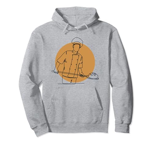 Lineart Bread Dough Bread Maker Bread Queen Bread Baker Pullover Hoodie