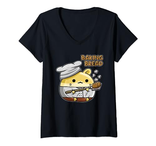 Baking Bread Bread Dough Bread Maker Bread Queen Bread Baker V-Neck T-Shirt