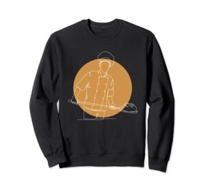 lineart bread dough bread maker bread queen bread baker sweatshirt