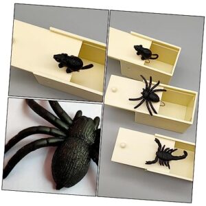 ibasenice 9 pcs Teenager Party Novelty for Joke Scorpion Spiders Spider Funny Tricky Simulative Toys Kids Scared Surprise Money Scary Haunted Horror with Housebeige Gag Realistic in