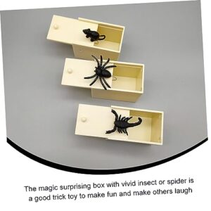 ibasenice 9 pcs Teenager Party Novelty for Joke Scorpion Spiders Spider Funny Tricky Simulative Toys Kids Scared Surprise Money Scary Haunted Horror with Housebeige Gag Realistic in