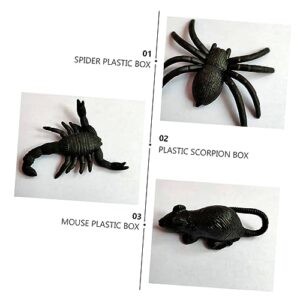 ibasenice 9 pcs Teenager Party Novelty for Joke Scorpion Spiders Spider Funny Tricky Simulative Toys Kids Scared Surprise Money Scary Haunted Horror with Housebeige Gag Realistic in