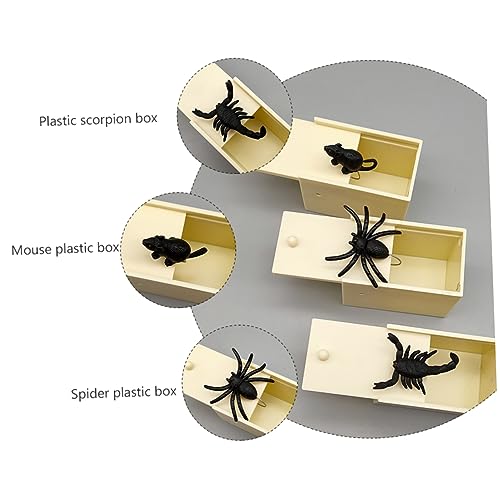 ibasenice 9 pcs Teenager Party Novelty for Joke Scorpion Spiders Spider Funny Tricky Simulative Toys Kids Scared Surprise Money Scary Haunted Horror with Housebeige Gag Realistic in