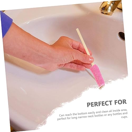 Zerodeko 24 Pcs Cleaning Stick Blinds Cleaner Crevice Cleaning Tool dusters Spider Web Brush Washing Cleaners House Accessories for Home Tool Cleaning Brush Microfiber dust Brush