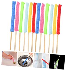 Zerodeko 24 Pcs Cleaning Stick Blinds Cleaner Crevice Cleaning Tool dusters Spider Web Brush Washing Cleaners House Accessories for Home Tool Cleaning Brush Microfiber dust Brush