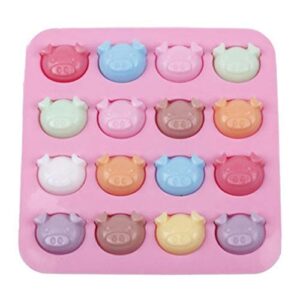 TEMKIN Silicone Bread Loaf Pan Silicone Pig Head Piglet Candy Fondant Molds Handmade Pastry Ice Cube Tray Mould Cake Decorating Tool for Home Kitchen Decorative Tray Plate (Size : 2 pcs)