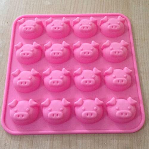 TEMKIN Silicone Bread Loaf Pan Silicone Pig Head Piglet Candy Fondant Molds Handmade Pastry Ice Cube Tray Mould Cake Decorating Tool for Home Kitchen Decorative Tray Plate (Size : 2 pcs)