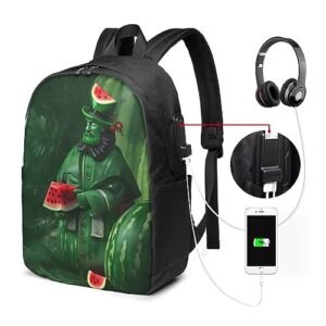 vacsAX Durable Ergonomic Backpack With - Large Capacity With USB Ports - Perfect For Women Men Patrick's Watermelon Festival