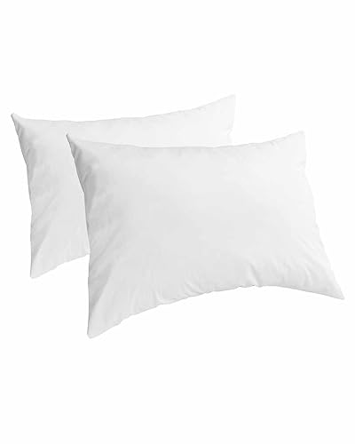 Edwiinsa White Pillow Covers King Standard Set of 2 Bed Pillow, Modern Simple White Backdrop Plush Soft Comfort for Hair/Skin Cooling Pillowcases with Envelop Closure 20''x36''