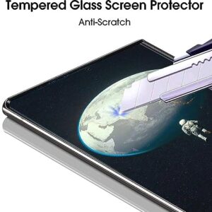 [2+2 Pack] Galaxy S23 Ultra Screen Protector, 2 Pack Tempered Glass Screen Protector +2 Pack Tempered Glass Camera Lens Protector,3D Curved,9H Tempered Glass, Ultrasonic Fingerprint Support, HD Clear Scratch Resistant for Samsung Galaxy S23 Ultra 5G Glass