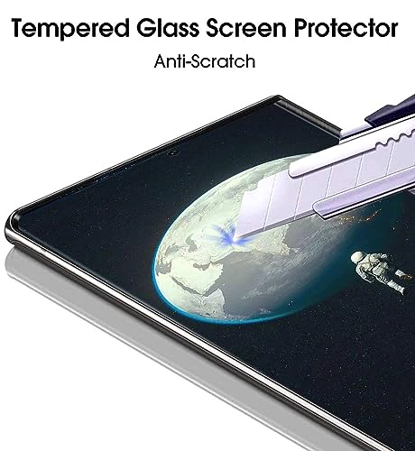 [2+2 Pack] Galaxy S23 Ultra Screen Protector, 2 Pack Tempered Glass Screen Protector +2 Pack Tempered Glass Camera Lens Protector,3D Curved,9H Tempered Glass, Ultrasonic Fingerprint Support, HD Clear Scratch Resistant for Samsung Galaxy S23 Ultra 5G Glass