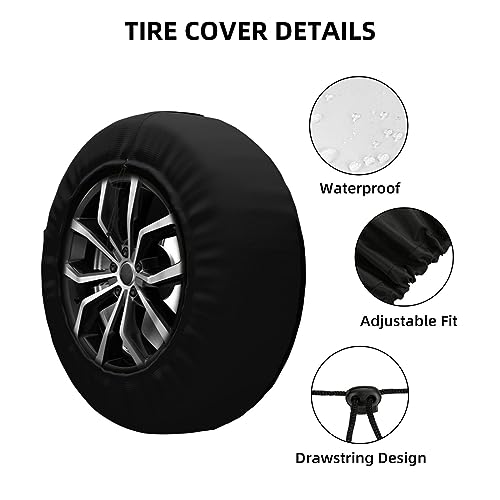 I Am Not Short I'm Fun Size Corgi,Funny Tire Cover Universal Fit Spare Tire Protector for Truck SUV Trailer Camper Rv