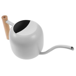 watering kettle garden watering bucket flower watering can watering can for indoor plants flowers succulent watering pot white garden supplies water the flowers wooden handle