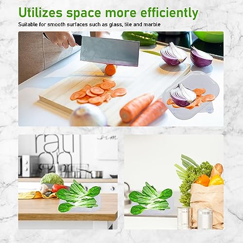 Fridge Turntable Organizer,Rectangular Lazy Susan Refrigerator Turntable Organizer 360° Rotatable Spice Rack for Cupboard Cabinets Pantry Bathroom (S)