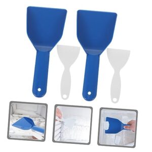 YARNOW 4pcs Flat Freezer Removal Refrigerator ice Spade ice Remover Versatile Scraper Household Frost Shovel Plastic Freezer Scraper Handheld deicing Shovel ice Scraper Accessories pp