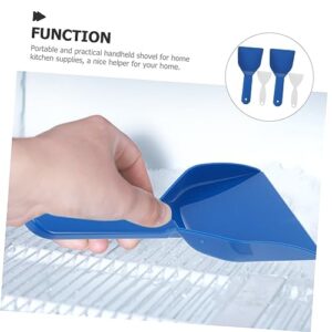 YARNOW 4pcs Flat Freezer Removal Refrigerator ice Spade ice Remover Versatile Scraper Household Frost Shovel Plastic Freezer Scraper Handheld deicing Shovel ice Scraper Accessories pp