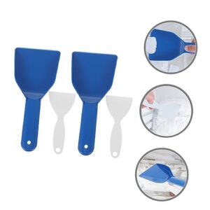 YARNOW 4pcs Flat Freezer Removal Refrigerator ice Spade ice Remover Versatile Scraper Household Frost Shovel Plastic Freezer Scraper Handheld deicing Shovel ice Scraper Accessories pp