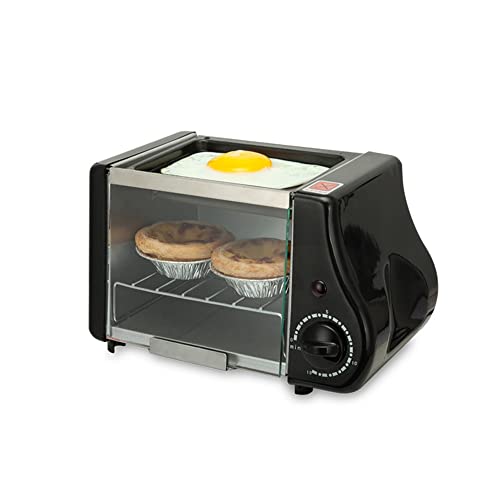 CZDYUF Multifunction Mini Electric Baking Bakery Roasting Oven Grill Fried Eggs Omelette Pan Breakfast Machine (Color : E, Size : 1pcs)