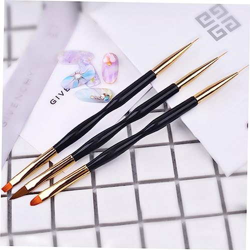 FRCOLOR 3pcs nail gel nail kit gel acrylic nail brush Manicure Accessories Nail Art Design brush manicure tools professional Nail Art Tool Nail Art Accessories Nail Art Pen Nail Pen extend