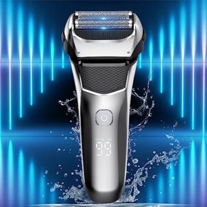 electric razor for men,shavers for men electric razor wet dry,rechargeable mens shaver electric foil for men face waterproof,usb travel cordless man electric razor shaving facial with trimmer