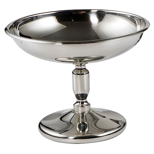 Angoily ice cream bowl stainless cup stainless steel cups metal dessert cup stainless fruits salad cup food container fruit containers ice cream holder snack cup stainless salad cup fine