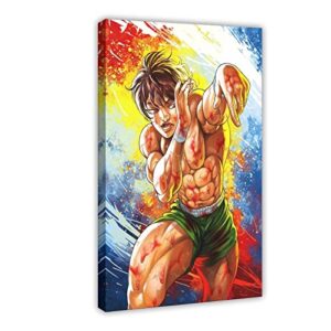 baki the grappler hanma anime poster (23) canvas poster bedroom decor sports landscape office room decor gift frame-style frame-style12x18inch(30x45cm)