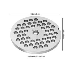 Meat Grinder Crusher Mincer, Meat Grinder Plates #8 Meat Grinder Knife Plate Disc Knife (Small round hole 5mm)