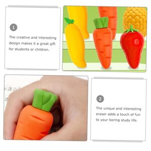 NOLITOY Clear Umbrella 3Pcs Fruit Eraser Mini whiteboard erasers Puzzle erasers for whiteboard Accessories Cartoon erasers exam Eraser Party erasers Daily use erasers Supply Kids Toys