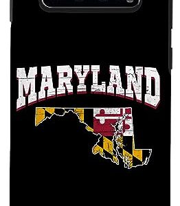 Galaxy S10 US Citizen Proud America State Flag Land Map Maryland Case