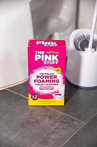 Stardrops - The Pink Stuff - The Miracle Power Foaming Toilet Cleaner - 2 Treatments - Self Activating Pink Foam