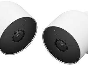 Google Nest Cam Outdoor or Indoor, Battery Wireless Camera - 2nd Gen (Two Cameras - Wire Free)