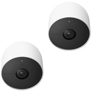 Google Nest Cam Outdoor or Indoor, Battery Wireless Camera - 2nd Gen (Two Cameras - Wire Free)