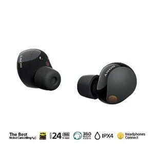 Sony WF-1000XM5 The Best Truly Wireless Bluetooth Noise Canceling Earbuds Headphones with Alexa Built in, Black (Renewed)